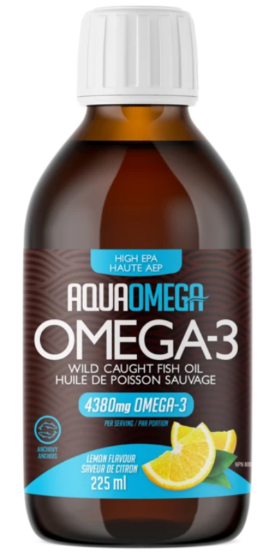 Buy AquaOmega High EPA Omega-3 Fish Oil Lemon at Well.ca | Free ...