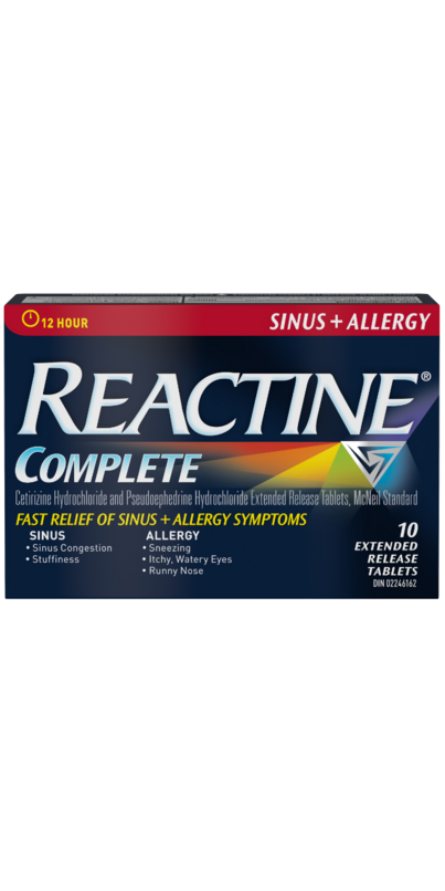 Buy Reactine Complete Sinus + Allergy Extended Release at Well.ca ...