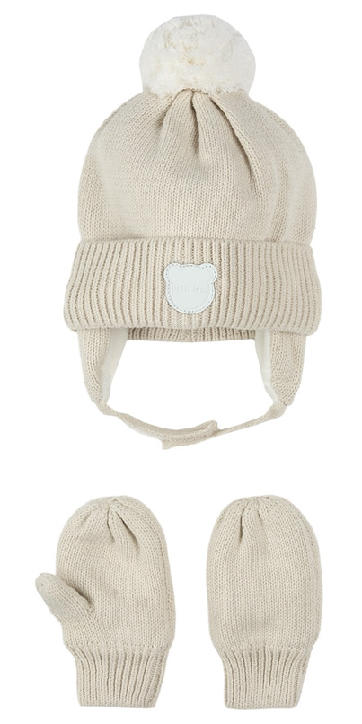 Buy petit lem Knit Hat and Mitts Set Beige at Well.ca | Free Shipping ...
