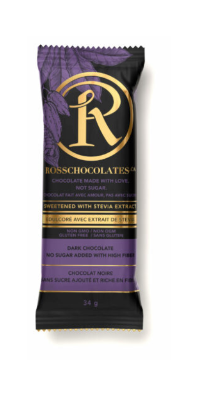 Buy Ross Chocolates Stevia Sweetened Dark Chocolate Bar at Well.ca ...