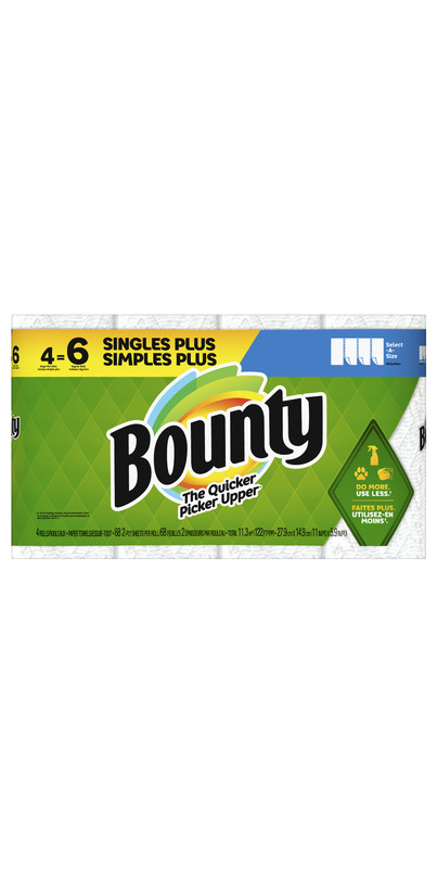 Buy Bounty Paper Towels Single Plus Select A Size White at Well.ca ...