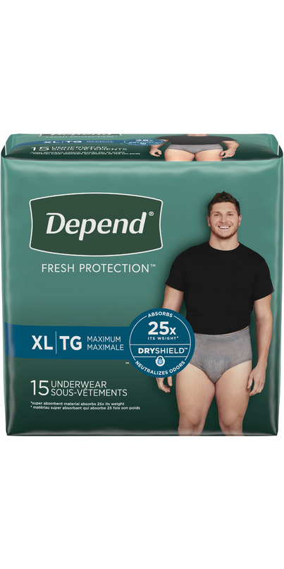 Buy Depend Fresh Protection Men's Incontinence Underwear Extra-Large at ...