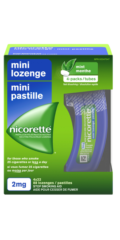 Buy Nicorette Nicotine Mini Lozenges Mint 2mg at Well.ca | Free ...
