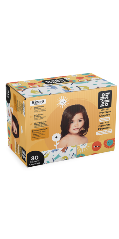 Buy Hello Bello Mega Club Diapers Sunny Side Up & Sleepy Sloths at Well ...