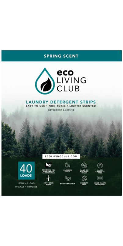 Buy Eco Living Club Laundry Detergent Strips Spring Scent at Well.ca | Free Shipping $35+ in Canada