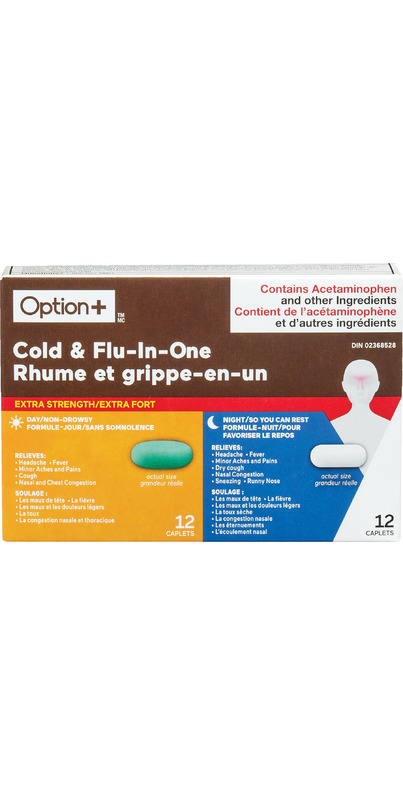 Buy Option+ Extra Strength Cold & Flu-in-One Combo Pack at Well.ca ...