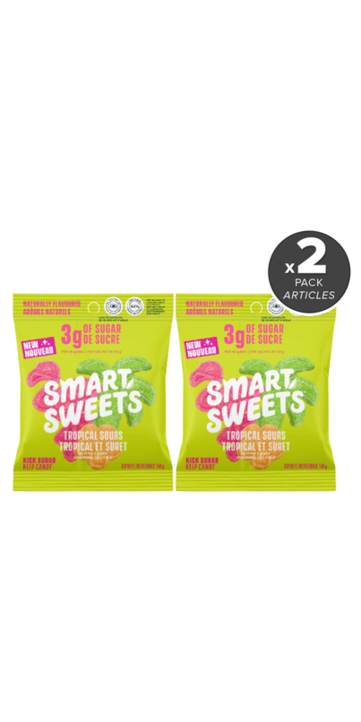 Buy SmartSweets Tropical Sours Pouch 2 for $7.50 at Well.ca | Free ...