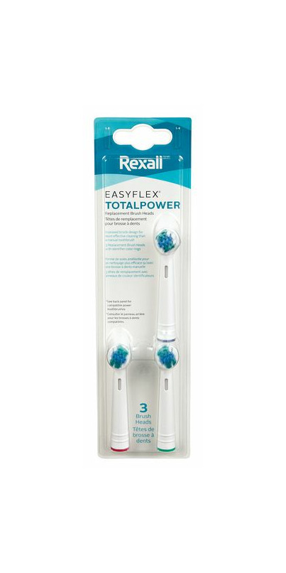 Buy Rexall EasyFlex Total Power Toothbrush Replacement Heads at Well.ca ...