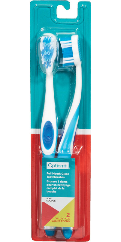 Buy Option+ Full Mouth Clean Toothbrushes Soft at Well.ca | Free ...