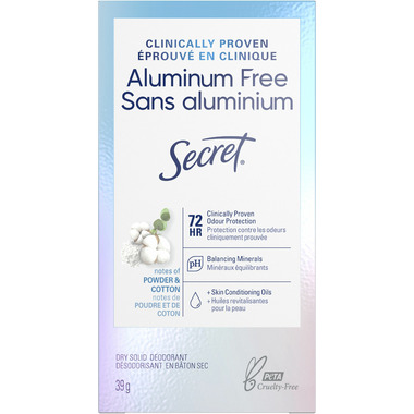 Buy Secret Aluminum Free Dry Solid Powder Cotton at Well.ca | Free ...