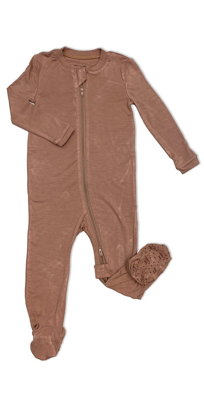 Buy Silkberry Baby Bamboo Footed Sleeper with Zipper Beaver Fur at Well ...