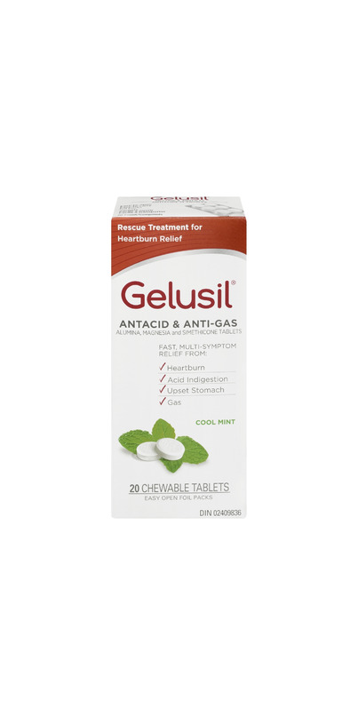 Buy Gelusil Antacid & Anti-Gas Chewable Tablets at Well.ca | Free ...
