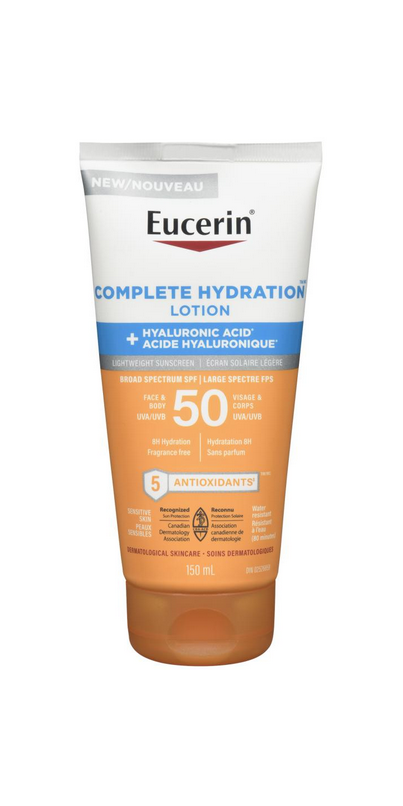 Buy Eucerin Sun Complete Hydration Body & Face Sunscreen Lotion SPF 50 ...