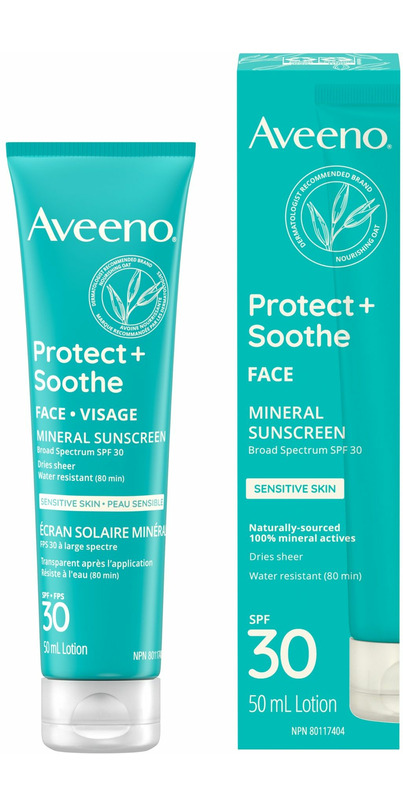 Buy Aveeno Protect + Soothe Face Mineral Sunscreen SPF 30 at Well.ca ...