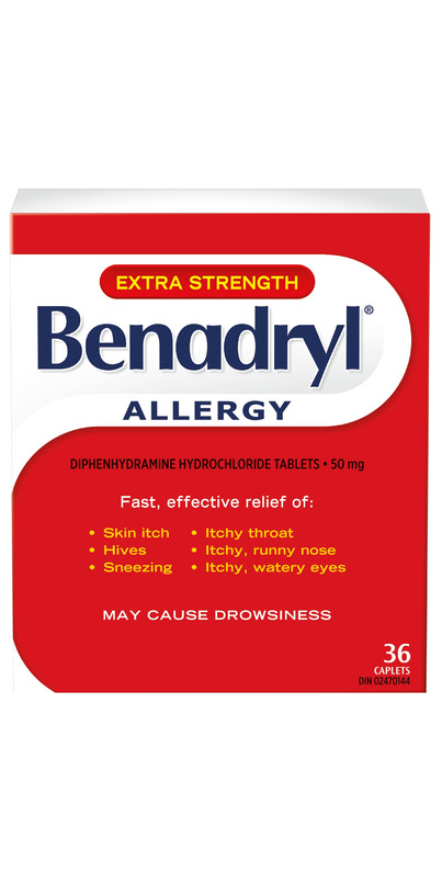 Buy Benadryl Extra Strength Allergy Caplets at Well.ca | Free Shipping ...