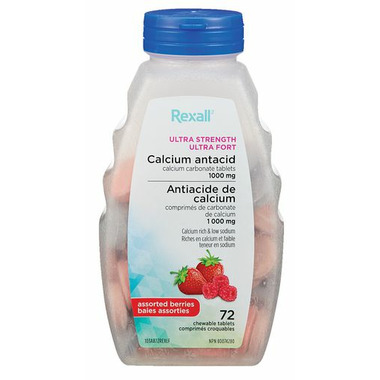 Buy Rexall Ultra Strength Calcium Antacid Assorted Berries 1000mg at ...