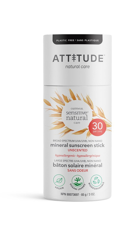 Buy ATTITUDE Mineral Sunscreen Face Stick Unscented SPF 30 at Well.ca ...