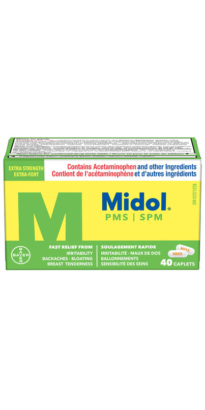 Buy Midol PMS Pre-Menstrual Symptom Relief Caffeine-Free at Well.ca ...