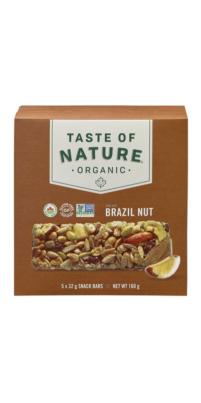 Buy Taste of Nature Organic Snack Bars Brazil Nut at Well.ca | Free ...