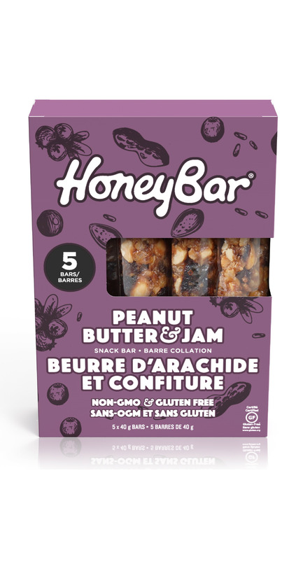 Buy Honeybar Peanut Butter & Jam Snack Bar at Well.ca | Free Shipping ...