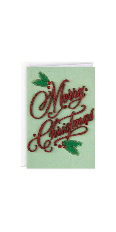 Buy Hallmark Signature Christmas Card Merry Christmas Lettering at Well ...