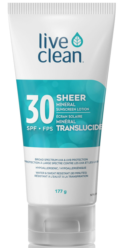 Buy Live Clean Sheer Mineral Sun Lotion SPF 30 at Well.ca | Free ...