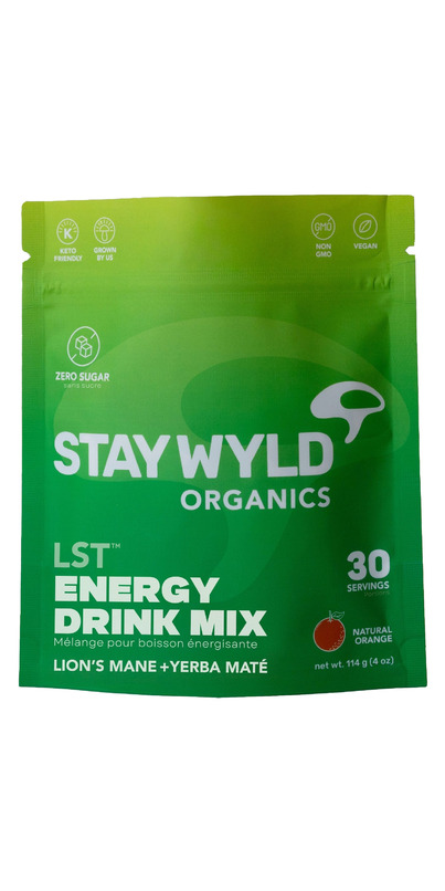 Buy Stay Wyld Organics LST Energy Drink Mix Lion's Mane + Yerba Mate ...