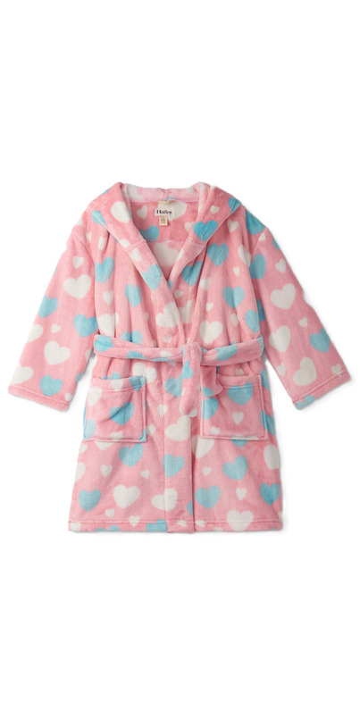 Buy Hatley Fuzzy Fleece Robe Big Hearts at Well.ca | Free Shipping $35 ...