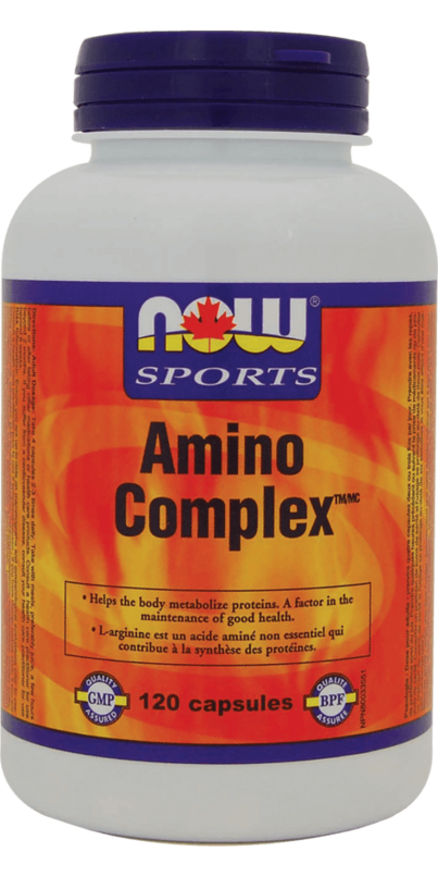 Buy NOW Sports Amino Complex Capsules at Well.ca | Free Shipping $35 ...