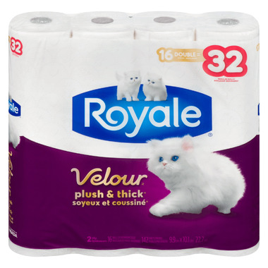 Buy Royale Velour Bathroom Tissue 2 Ply Double Rolls at Well.ca | Free ...