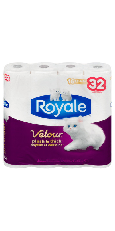 Buy Royale Velour Bathroom Tissue 2 Ply Double Rolls at Well.ca | Free ...