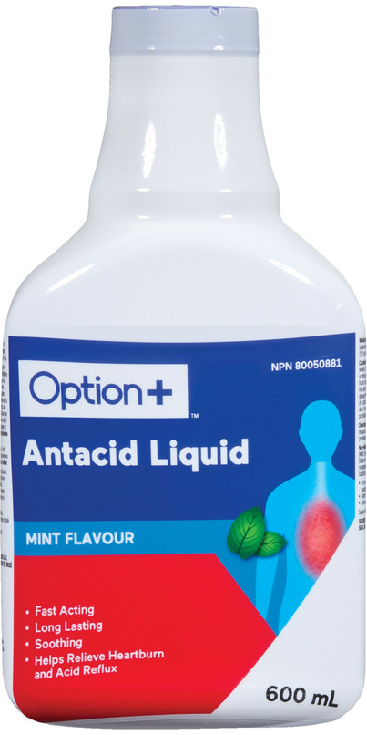 Buy Option+ Antacid Liquid Mint at Well.ca | Free Shipping $35+ in Canada