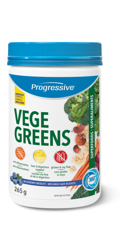 Buy Progressive VegeGreens Green Food Supplement Blueberry Medley at ...