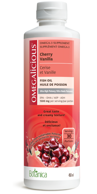 Buy Botanica Omegalicious Cherry Vanilla Ultra High Potency Fish Oil at ...