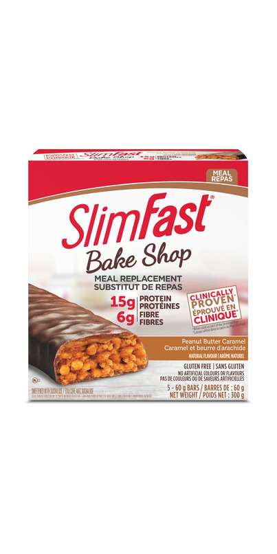 Buy SlimFast Bake Shop Meal Replacement Bars Peanut Butter Caramel at ...
