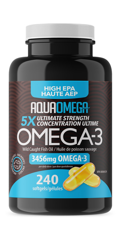 Buy AquaOmega High EPA Omega-3 Fish Oil Softgels at Well.ca | Free ...