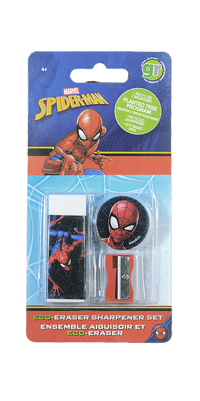 Buy greenre Marvel Spiderman Eco-Eraser and Sharpener Set at Well.ca ...