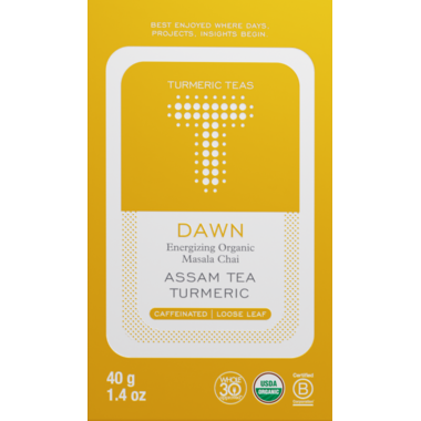 Buy Turmeric Teas Organic Dawn Turmeric Assam Masala Chai Tea at Well ...