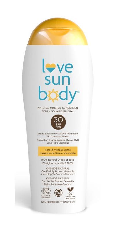 Buy love sun body Natural Mineral Sunscreen SPF 30 Lightly Scented at ...