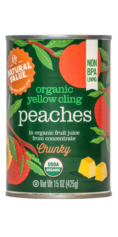Buy Natural Value Organic Peaches Chunky at Well.ca | Free Shipping $35 ...