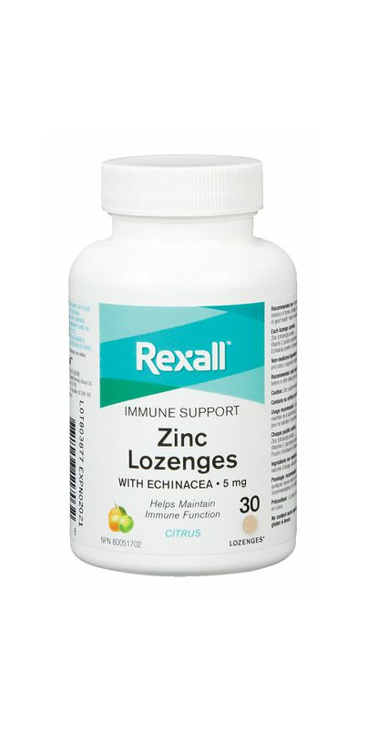 Buy Rexall Zinc Lozenges Chewable Citrus at Well.ca | Free Shipping $35 ...