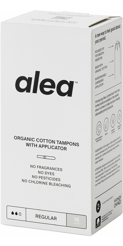 Buy Alea Organic Cotton Tampons with Cardboard Applicator Regular at ...