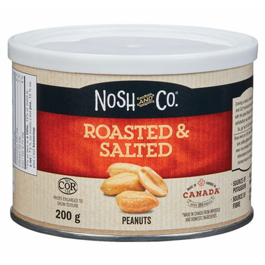 Buy Nosh & Co Roasted & Salted Peanuts Tin at Well.ca | Free Shipping ...