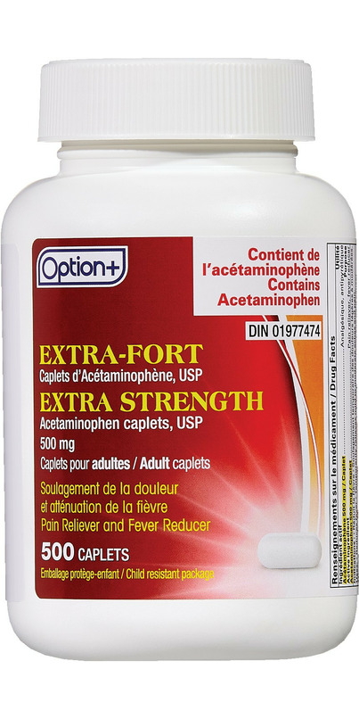 Buy Option+ Extra Strength Acetaminophen Caplets 500mg at Well.ca ...