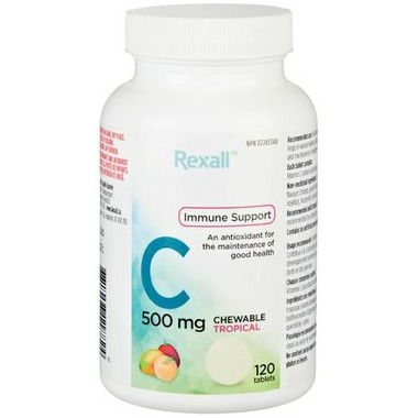 Buy Rexall Vitamin C 500mg Chewable Tropical at Well.ca | Free Shipping ...