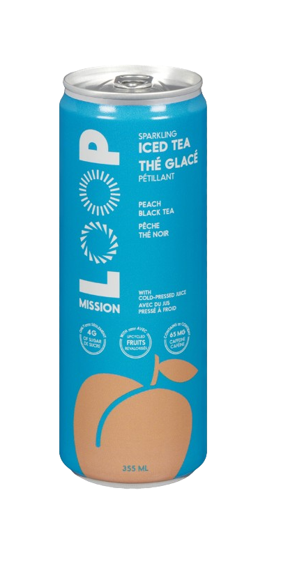 Buy LOOP Peach Black Tea Sparkling Iced Tea at Well.ca | Free Shipping ...