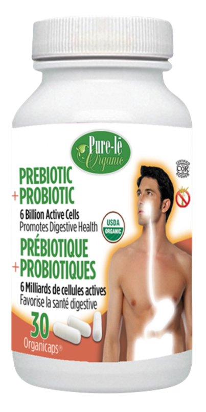 Buy Pure-le Natural Organic Prebiotic + Probiotic Organic Capsules at ...