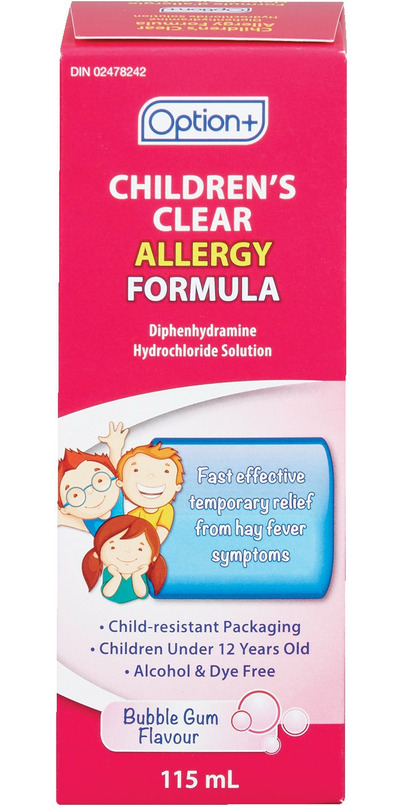 Buy Option+ Children's Clear Allergy Formula Bubblegum at Well.ca ...