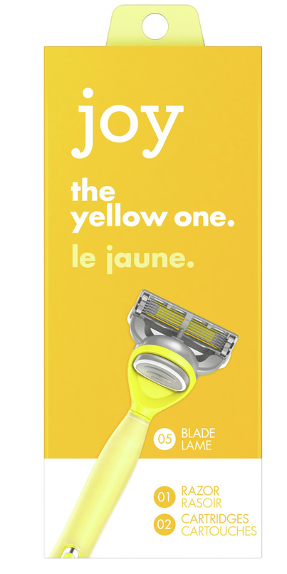 Buy joy Razor Handle + 2 Razor Blade Refills Yellow at Well.ca | Free ...