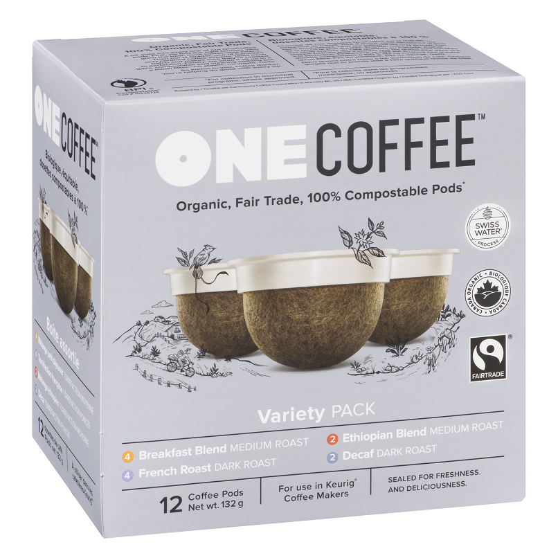 Buy OneCoffee Organic Single Serve Coffee Capsules Variety Pack at Well ...